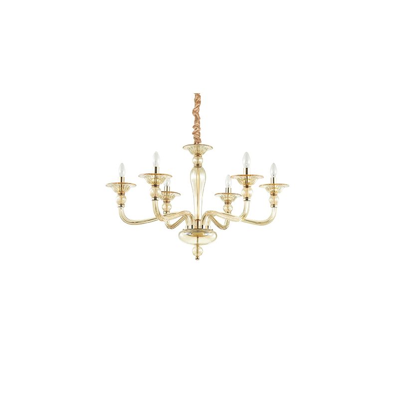 Candelabru design elegant DANIELI SP6 ambra