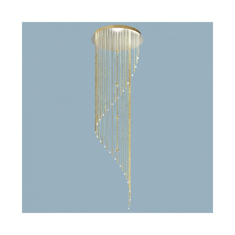 Lustra casa scarii, cristal Swarovski Spectra, Spiral 440cm