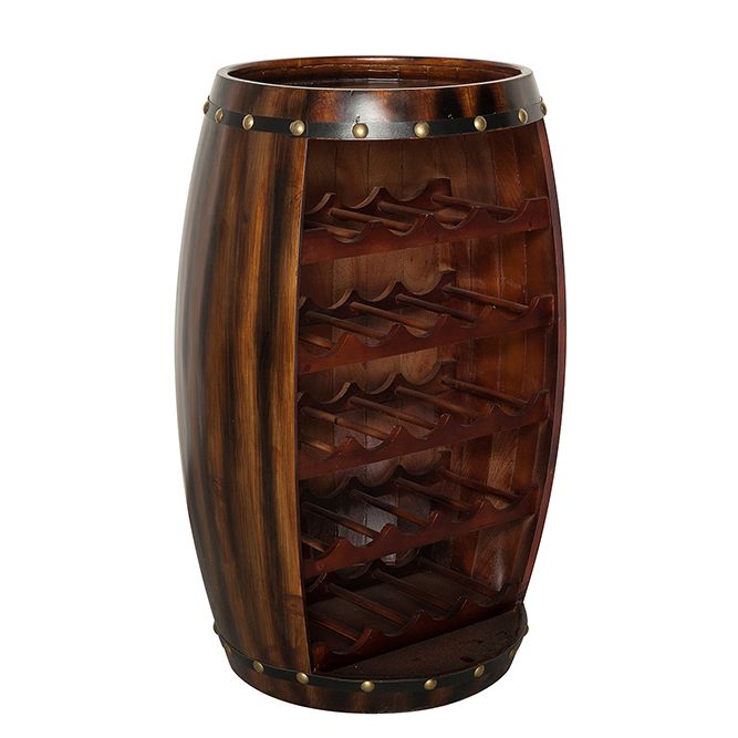 Raft pentru sticle- Bar design colonial Chateau 80cm coffee