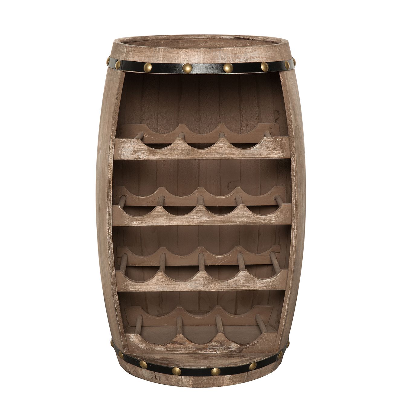 Raft pentru sticle- Bar design colonial Chateau 60cm natur