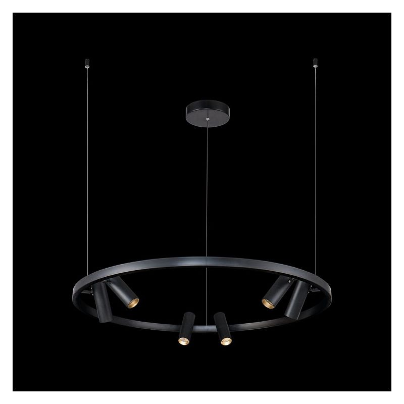 Lustra LED cu spoturi directionabile Satellite neagra