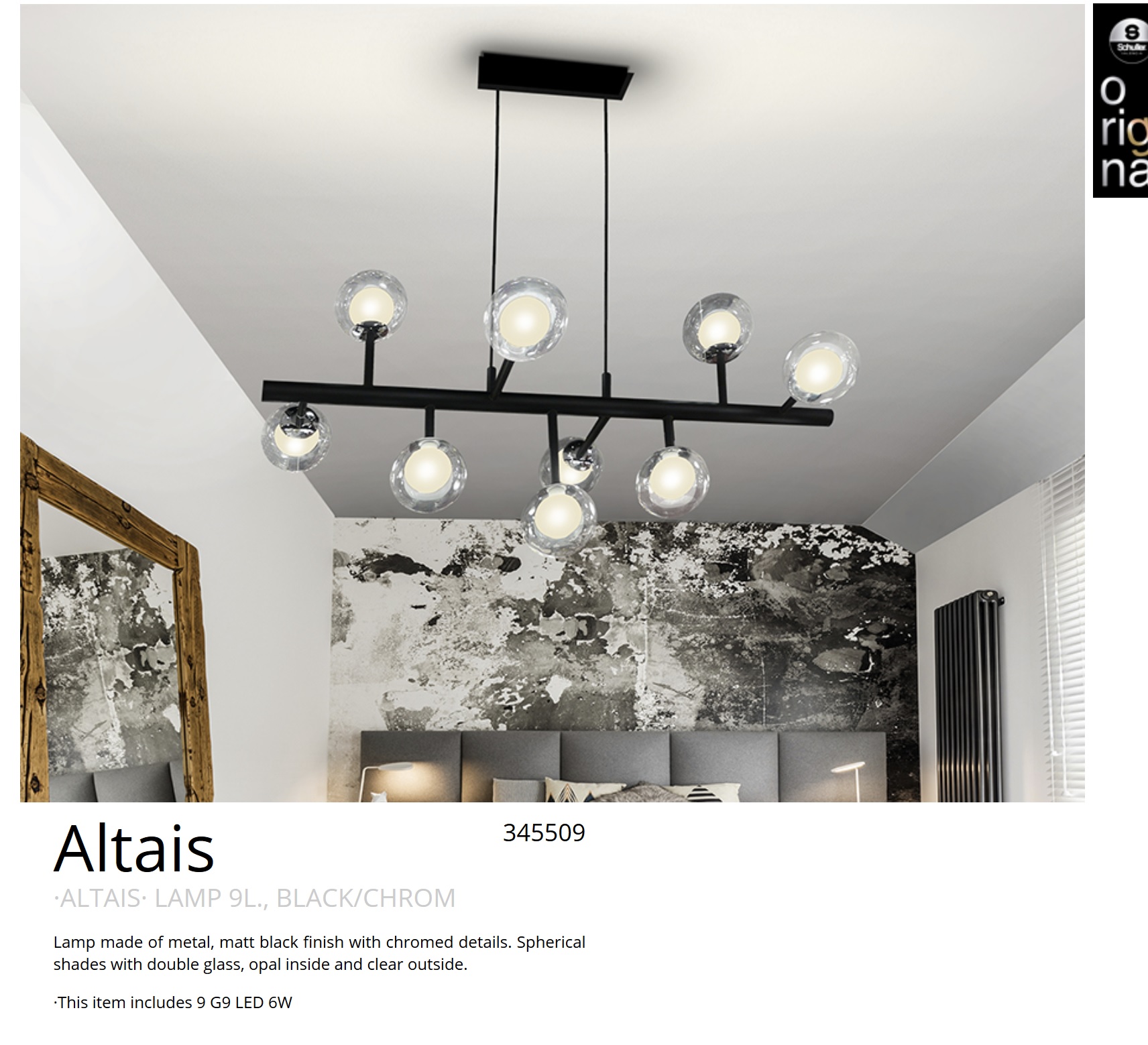 Lustra suspendata design modern Altais