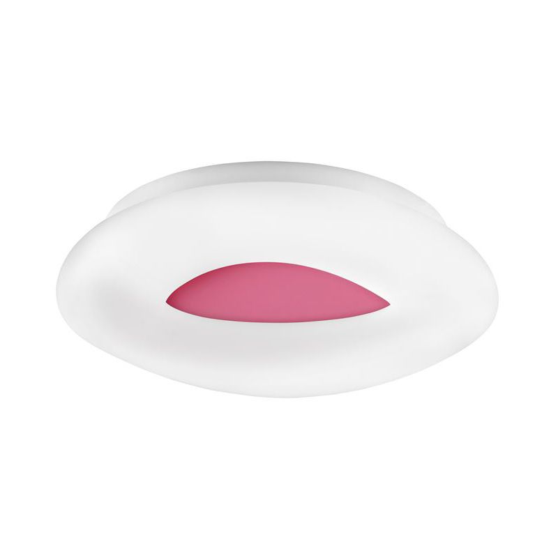 Plafoniera LED dimabila, design modern Cia roz, 45cm