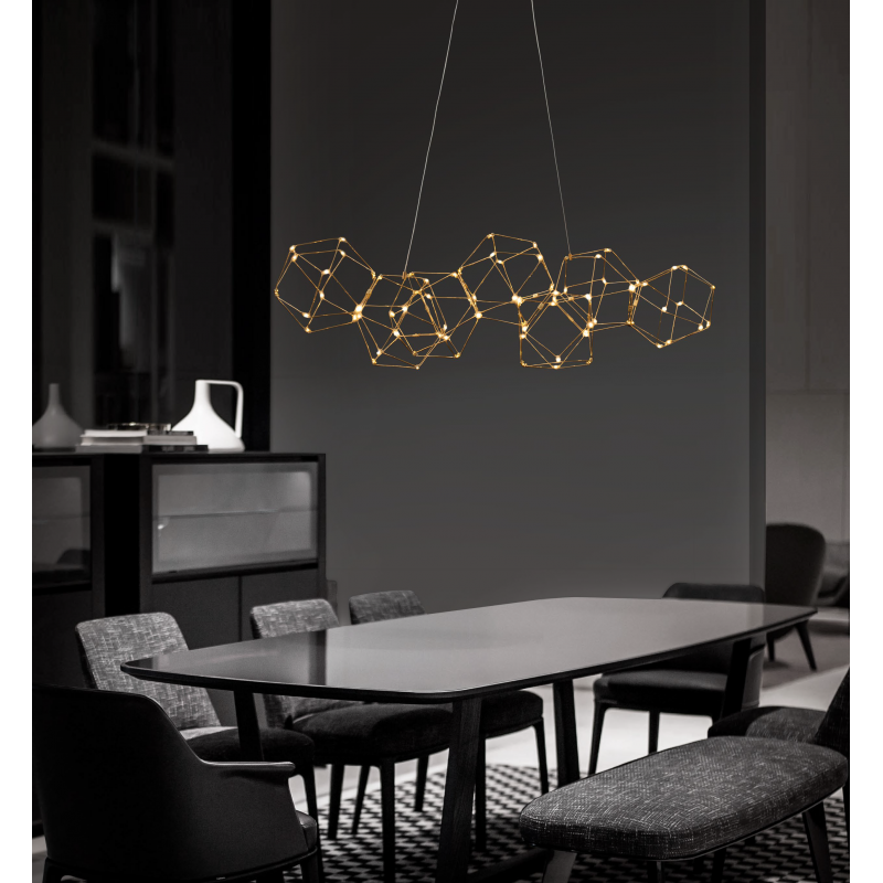 Lustra LED deosebita design modern NEBULA, 137cm