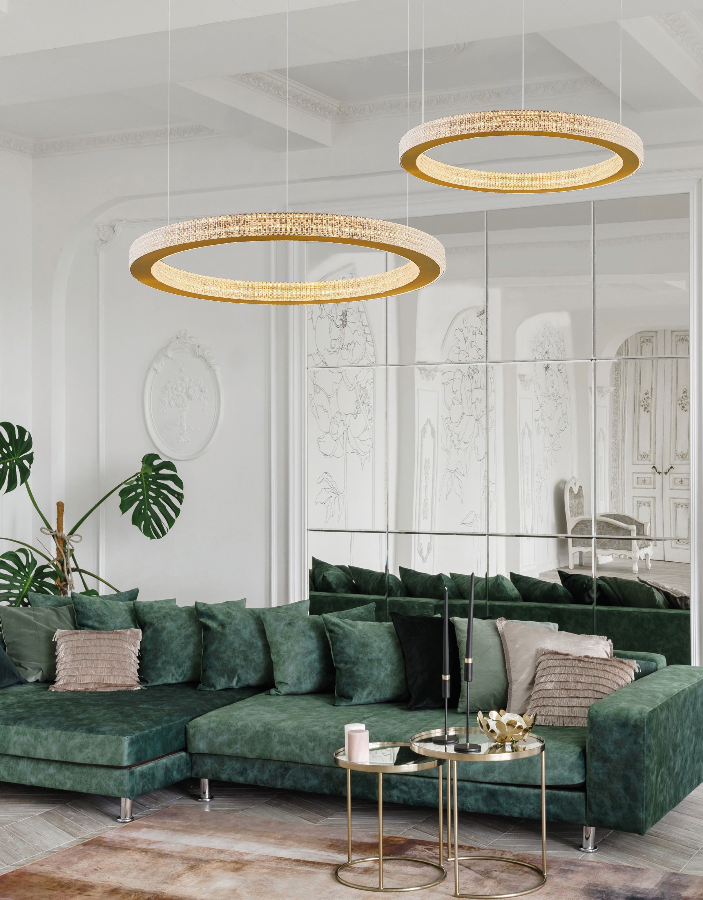 Lustra LED dimabila, design modern FIORE, 40cm