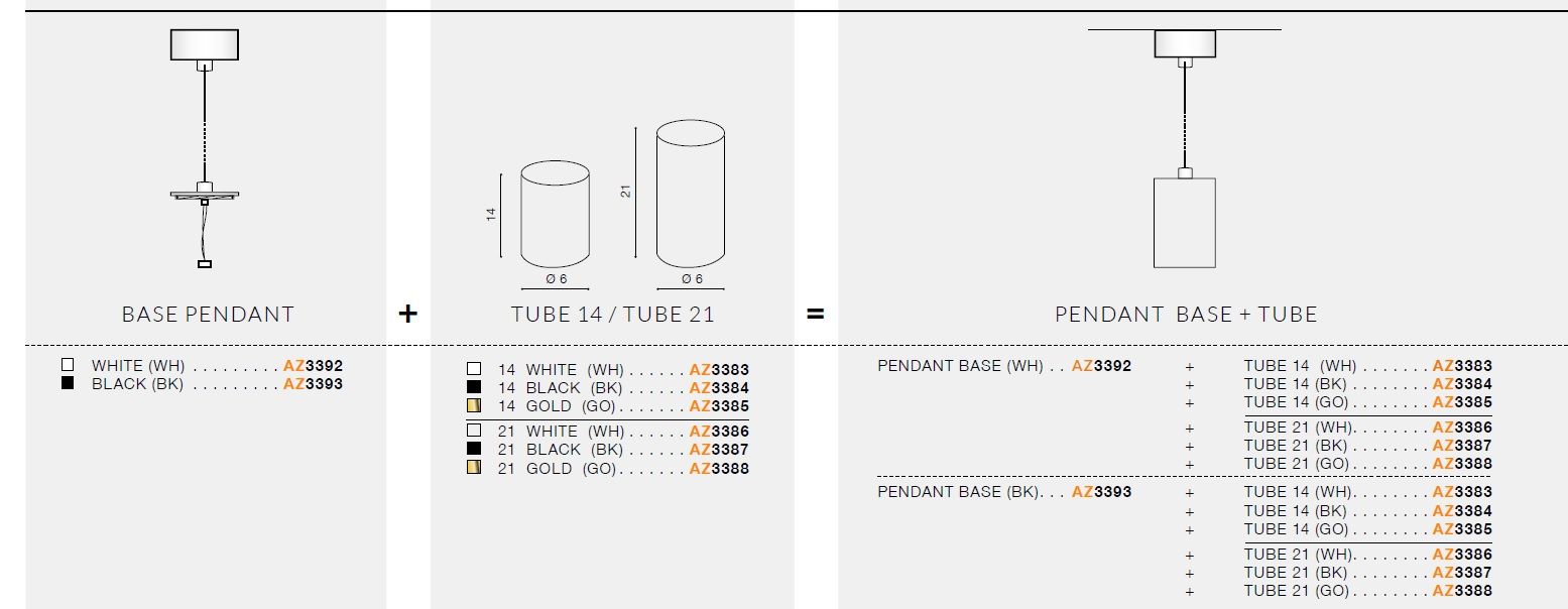 Pendul cu spot design modern PENDANT BASE Erebus 14 alb