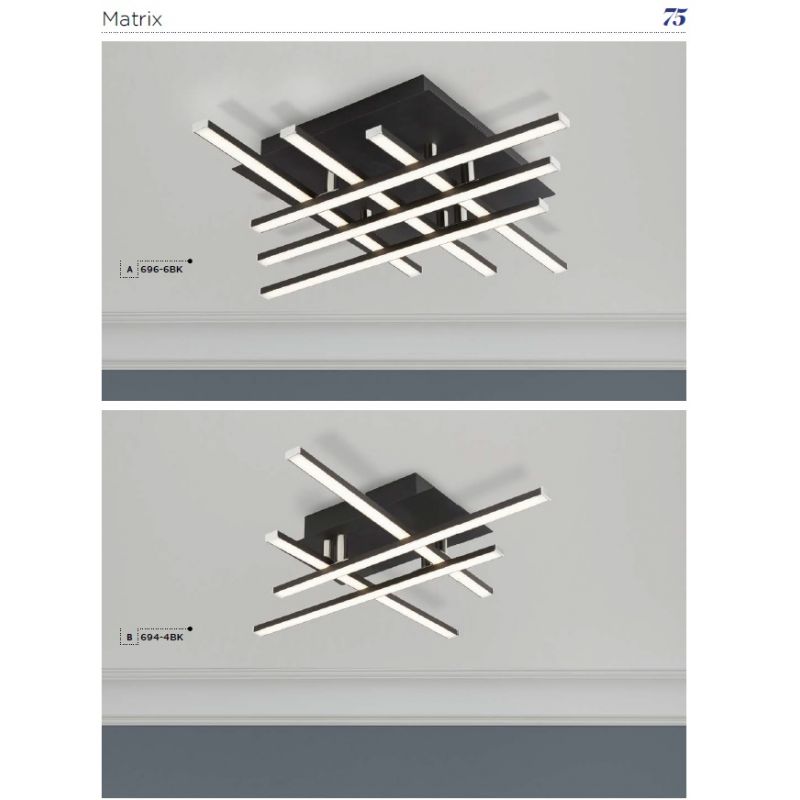 Plafoniera, Lustra LED aplicata design modern Matrix