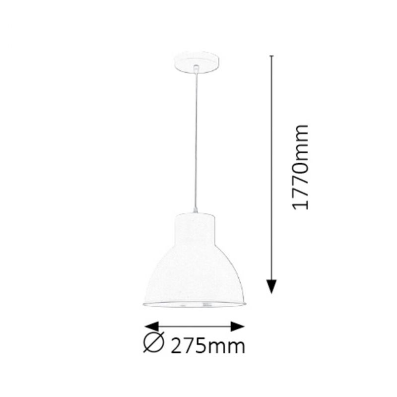 Pendul design industrial metalic argintiu DEREK