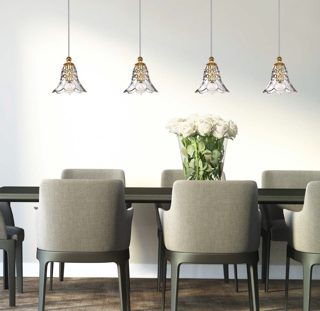 Lustra suspendata deosebita design LUX TULIP 07-CH Lustre Cristal B...