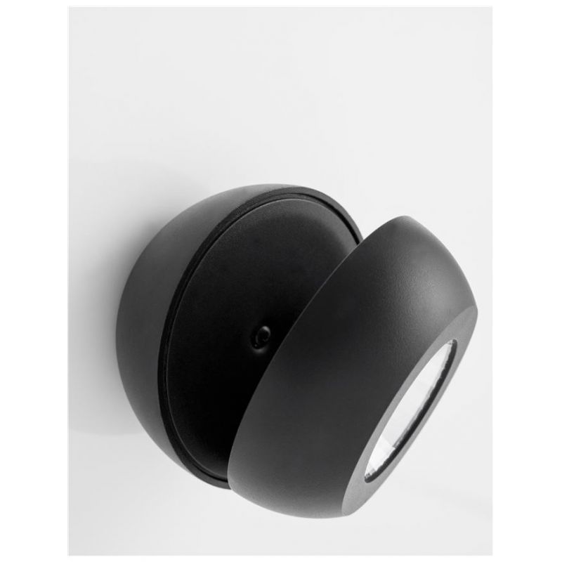 Spot LED aplicat perete sau tavan, directionabil Gon negru