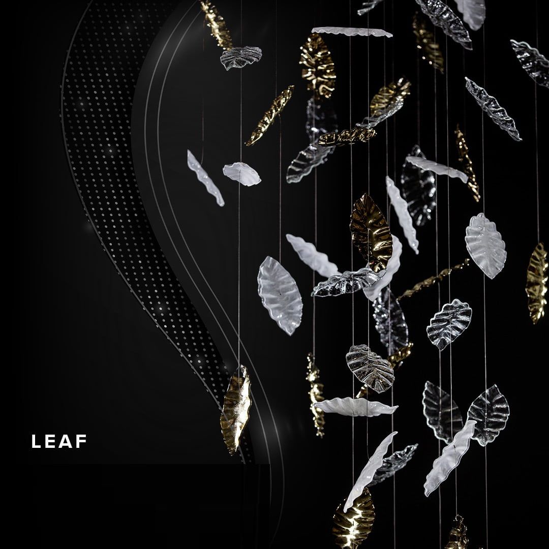Element decorativ suspendat design frunze care cad din tavan LEAF C...