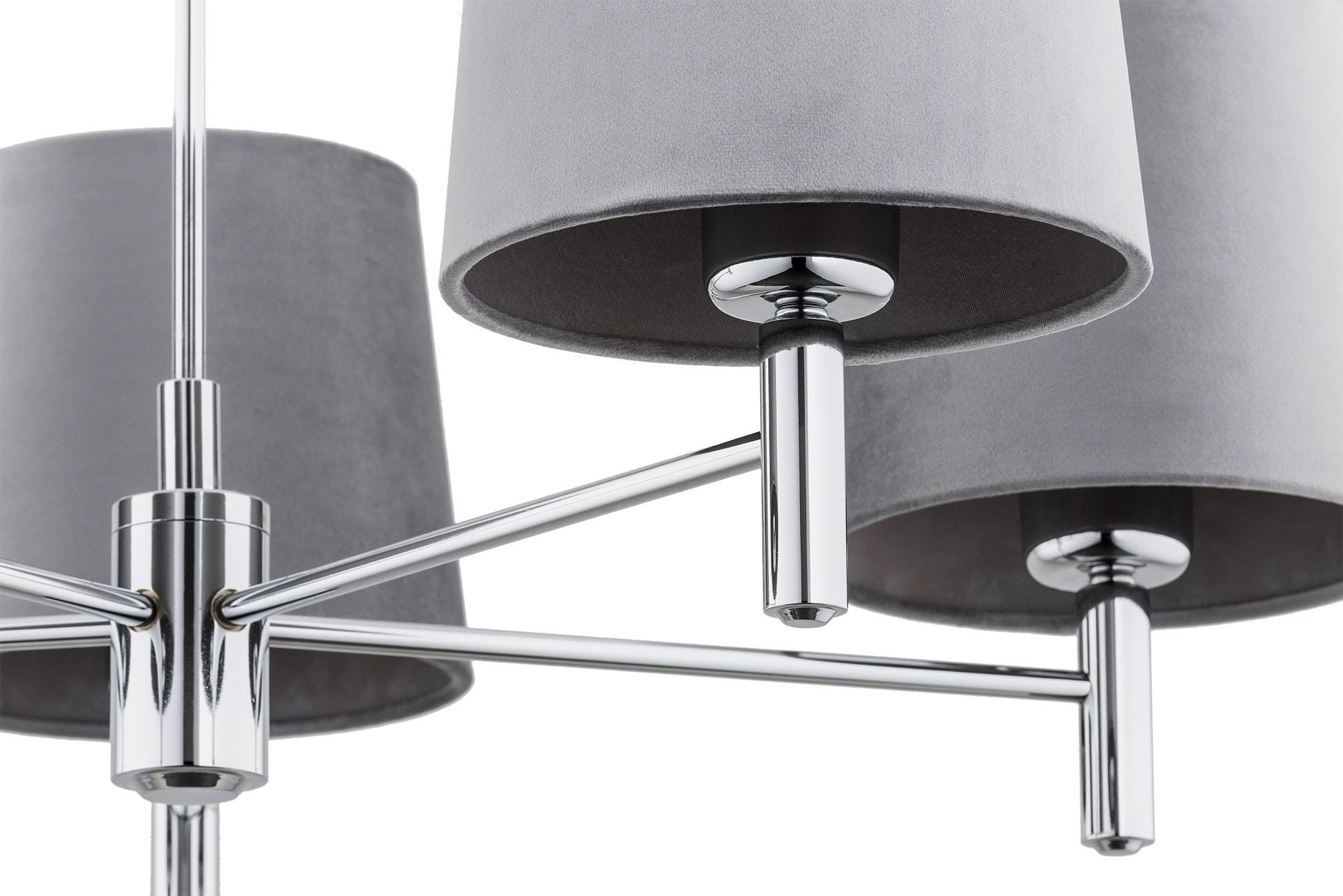 Candelabru modern design elegant BOLZANO 5L gri Candelabre, Lustre