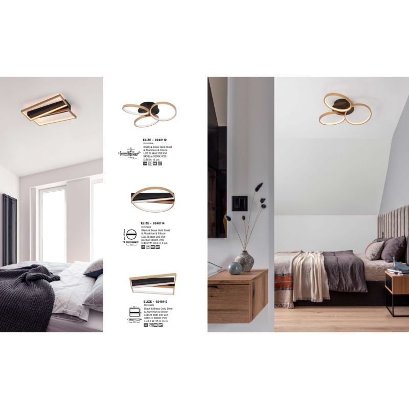Lustra LED aplicata design modern ELIZE I 28W Lustre aplicate