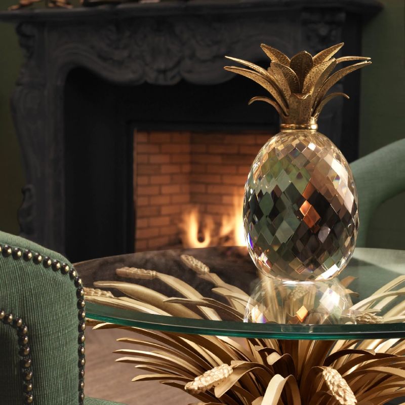 Vas depozitare, obiect decorativ design LUX Pineapple alama antic/