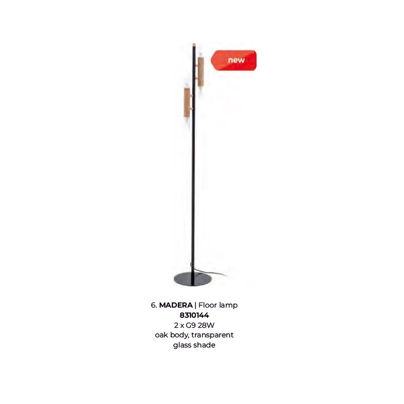 Lampadar minimalist design natural MADERA Lampadare