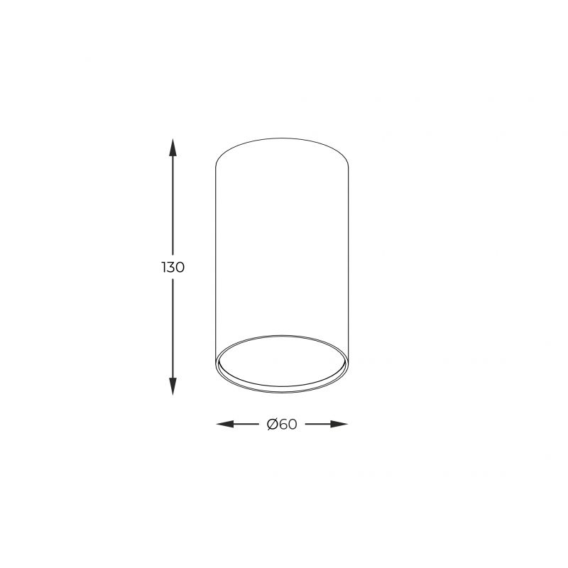Spot lemn aplicat tavan OAK 6cm Plafoniere cu spoturi, Spoturi apli...