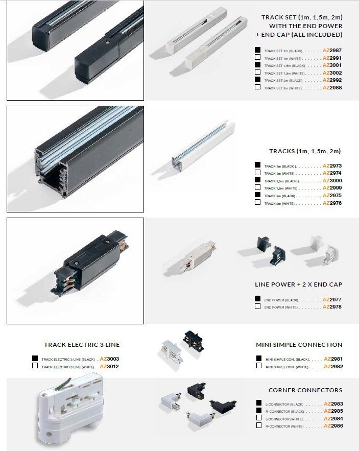 Accesoriu, conector liniar electrificat pentru sina Track si GIPS A...