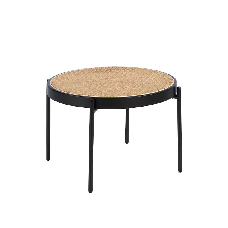 Masuta de cafea rotunda design modern Rattan