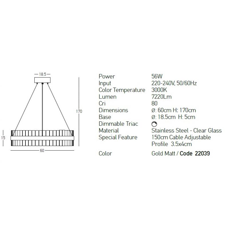 Lustra LED moderna design deosebit Marlen 60cm Candelabre, Lustre