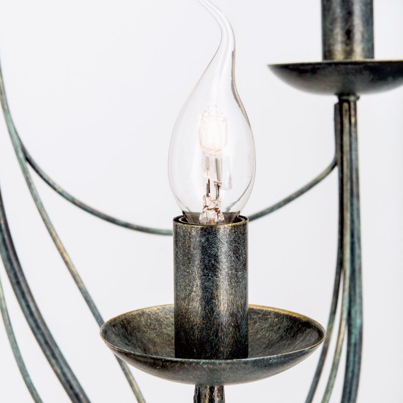 Lampadar design rustic cu 3 brate Vela, Antik Lampadare