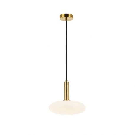 Pendul design modern Fannel negru, auriu, opal 30cm Pendule, Lustre...
