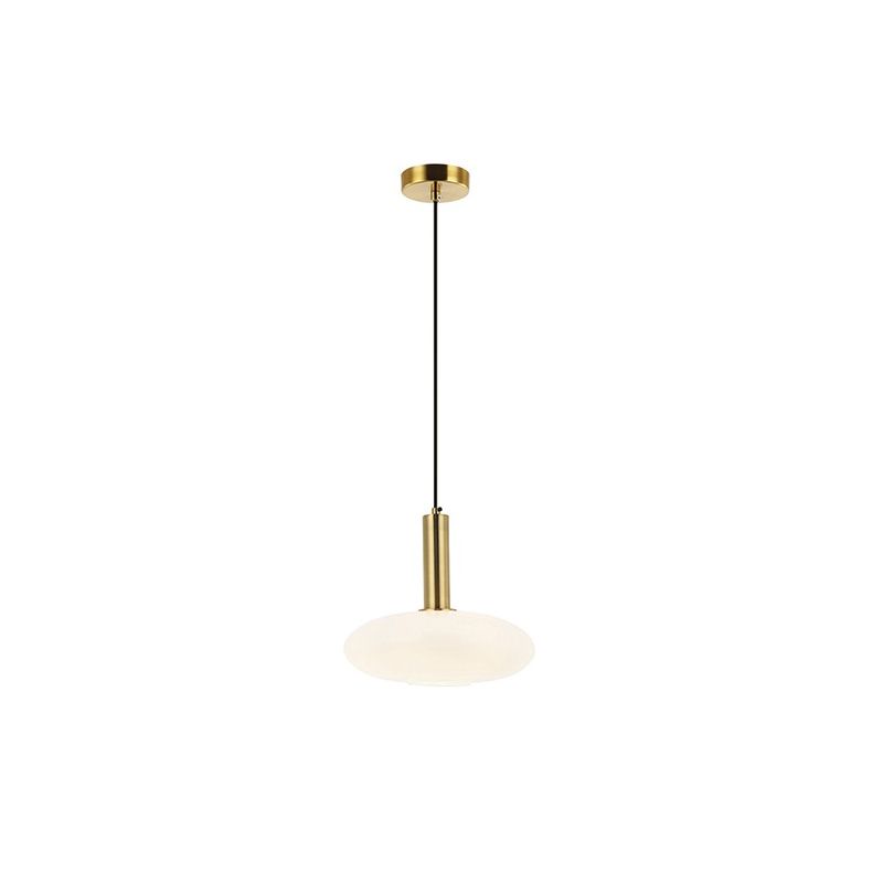 Pendul design modern Fannel negru, auriu, opal 30cm Pendule, Lustre...