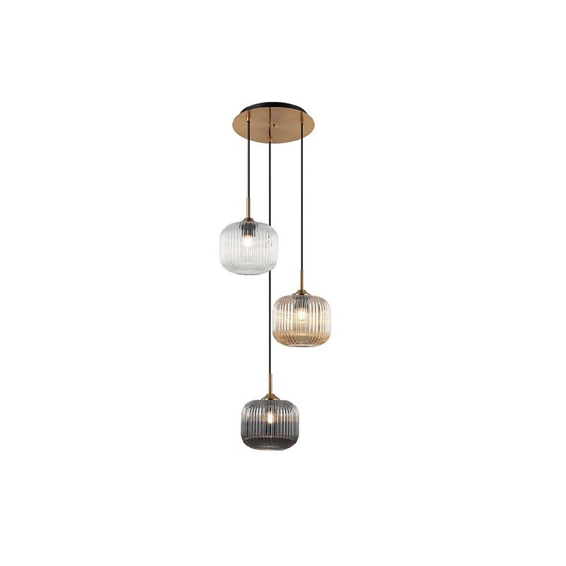 Lustra cu 3 pendule design modern Fannel MIX Pendule, Lustre suspen...
