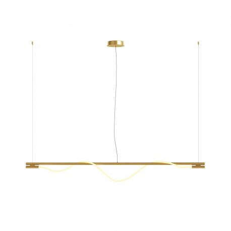 Lustra LED design modern Tau auriu Pendule, Lustre suspendate