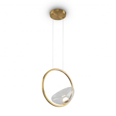 Pendul LED design modern Moon alama Pendule, Lustre suspendate