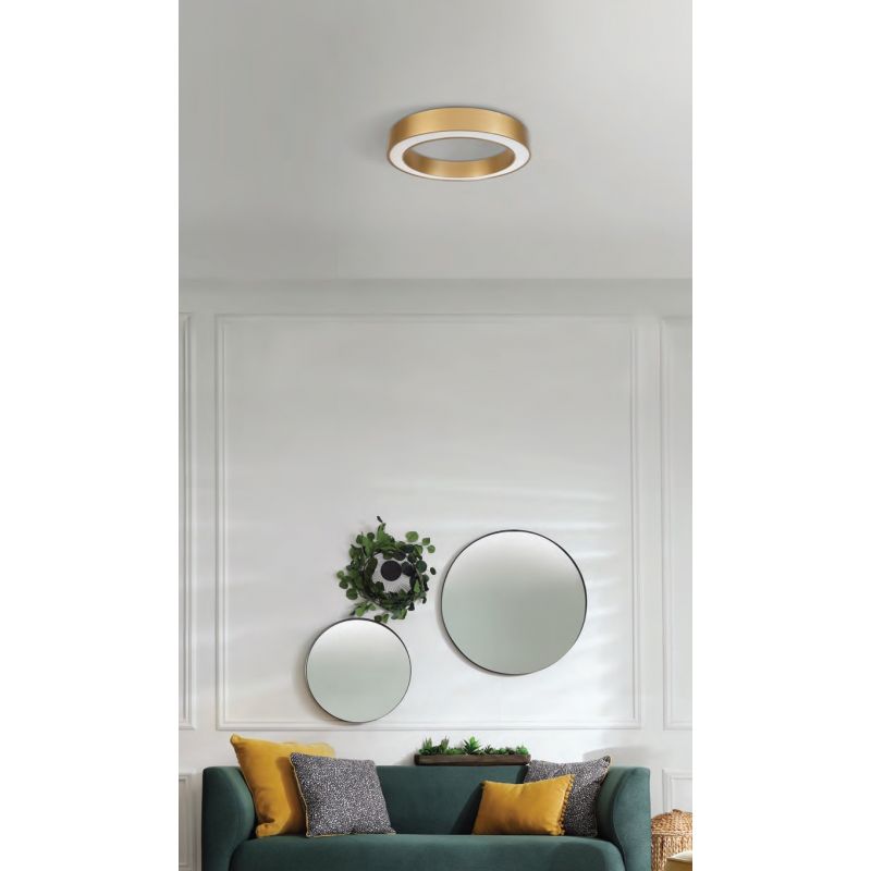 Lustra LED aplicata design slim circular MARCO TOP 40 3000K GO Lust...