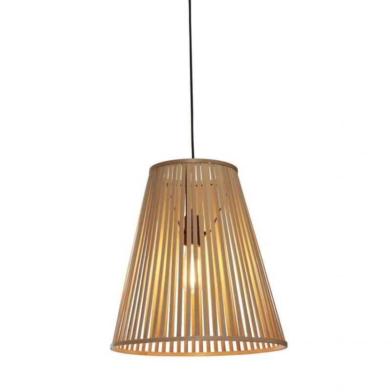 Lustra/Pendul eco din bambus Merapi tapered L, nat Pendule, Lustre ...