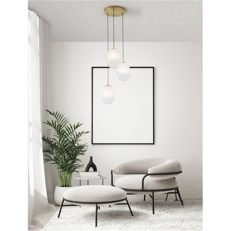 Lustra cu 3 pendule design modern CHRYSI Pendule, Lustre suspendate