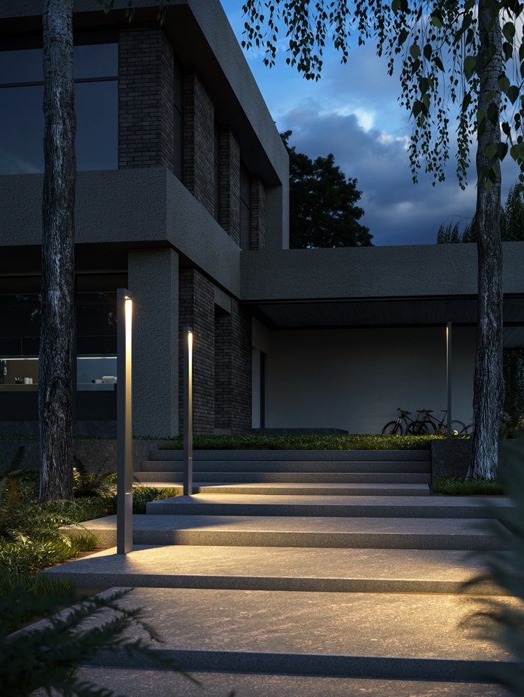 Stalp LED pentru iluminat exterior IP65 Bonn H-200cm Stalpi