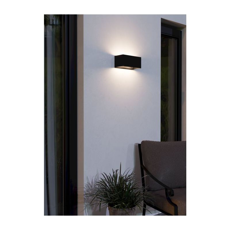 Aplica LED pentru exterior design modern IP44 Lesmo negru Aplice