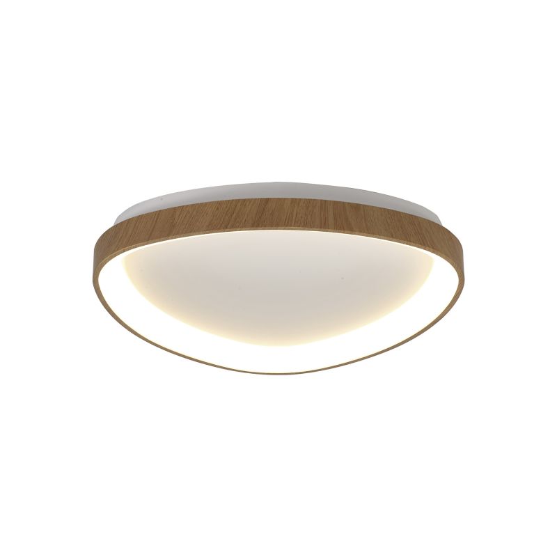 Plafoniera LED cu telecomanda NISEKO II Triangular Wood 50W Plafoniere