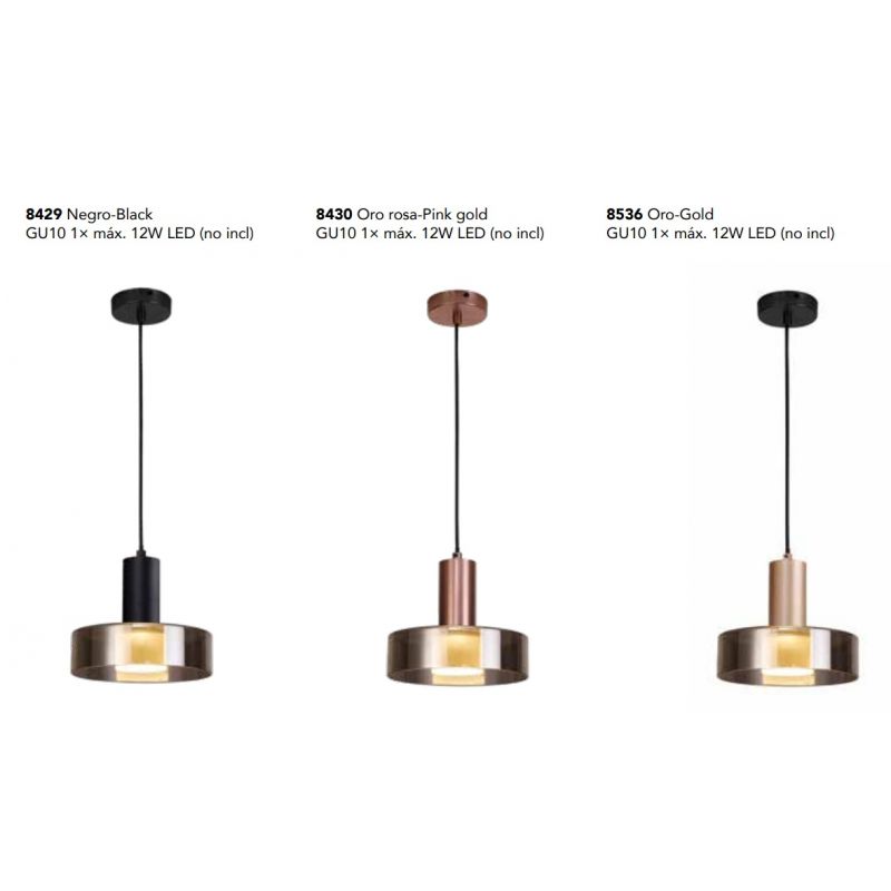 Lustra, Pendul design modern Gin auriu-roze Pendule, Lustre suspendate