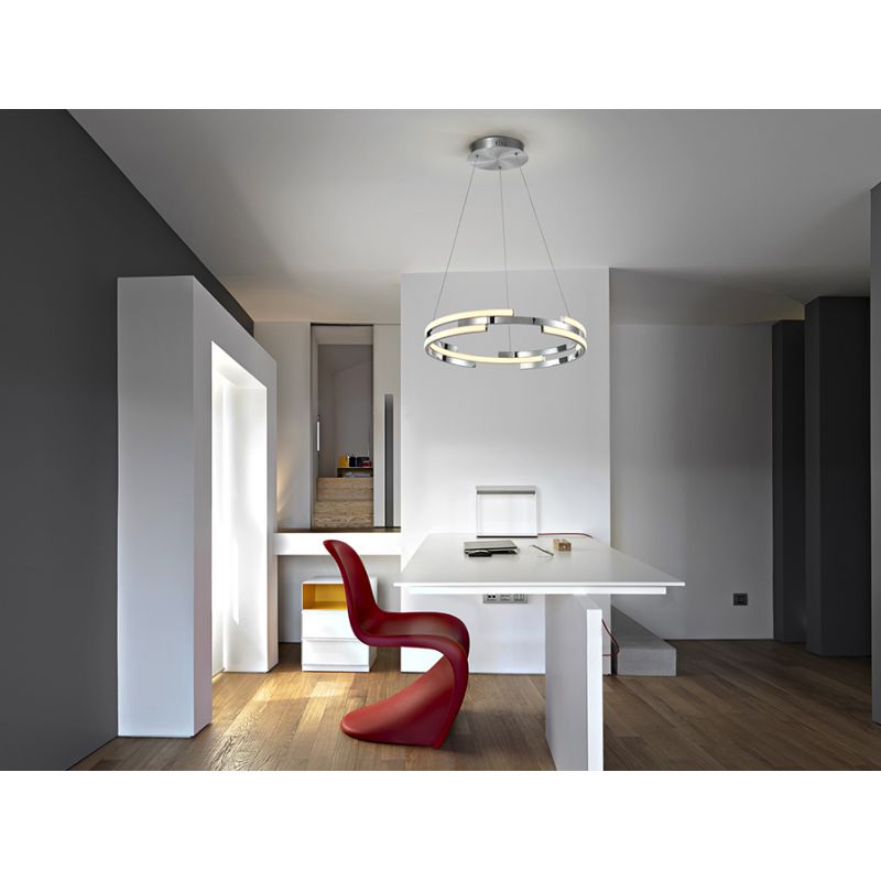 Lustra LED moderna design circular Ciclos crom Candelabre, Lustre