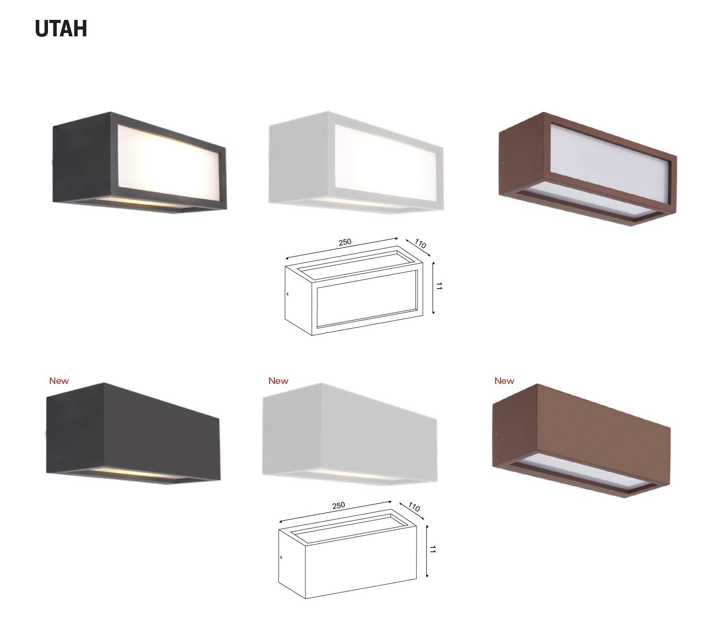 Aplica de perete exterior IP65 UTAH alba Aplice
