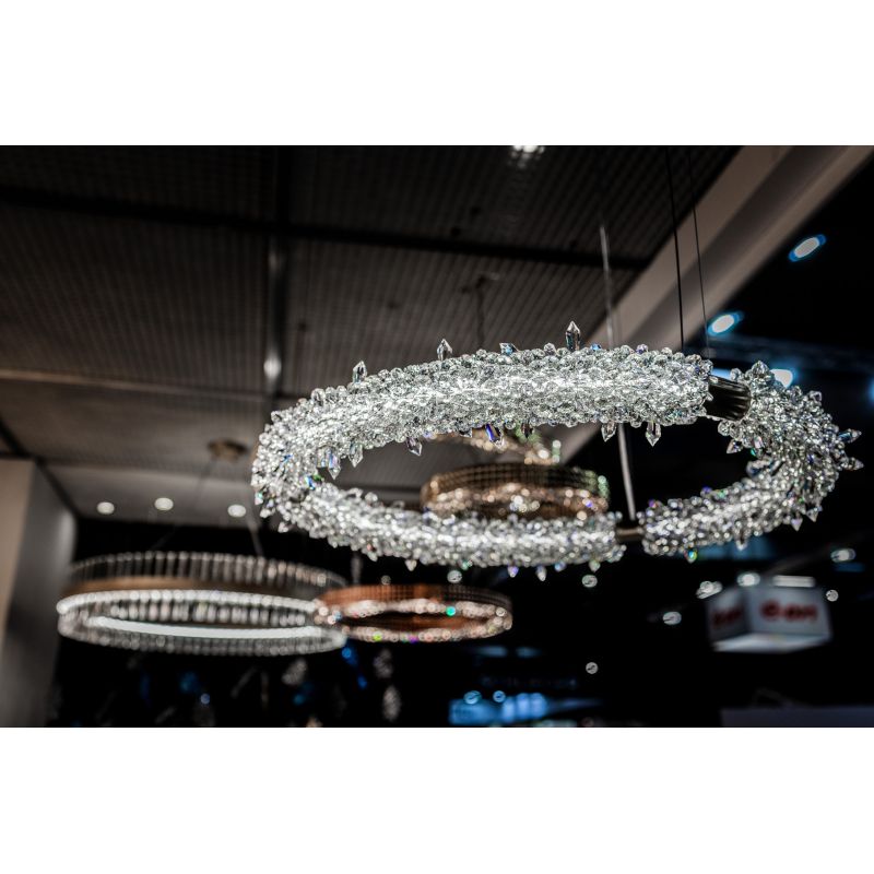 Lustra LED LUX moderna design circular D65 GLACEE 01 Candelabre, Lu...