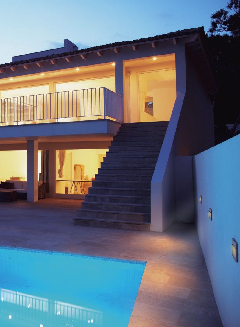 Spot LED scari iluminat exterior IP54 BAKER maro corten Spoturi