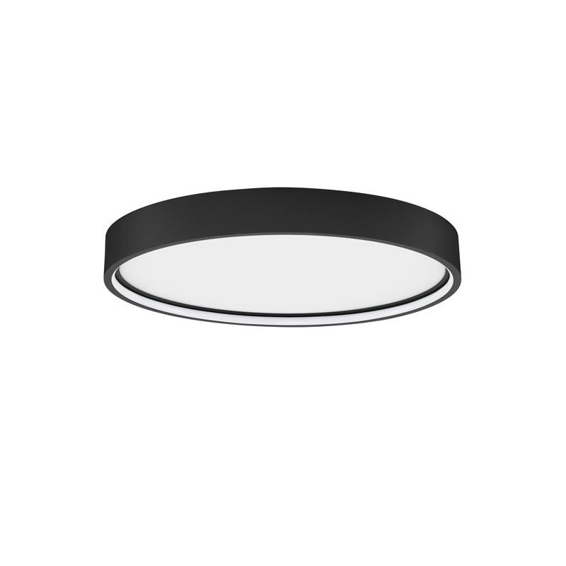 Plafoniera LED dimabila design circular OLAF neagra 45cm Plafoniere