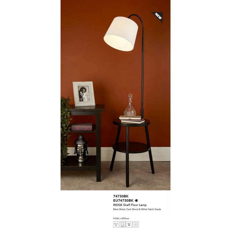 Lampadar/Lampa de podea cu masuta Ridge Lampadare