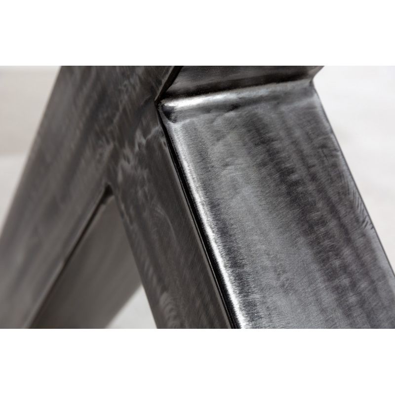 Masa design high-tech din metal si lemn masiv, Barracuda 180cm