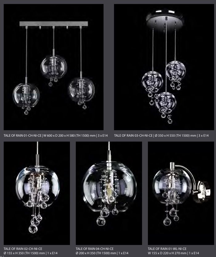 Pendul, Lustra deosebita design LUX TALE OF RAIN 02-CH Lustre Crist...