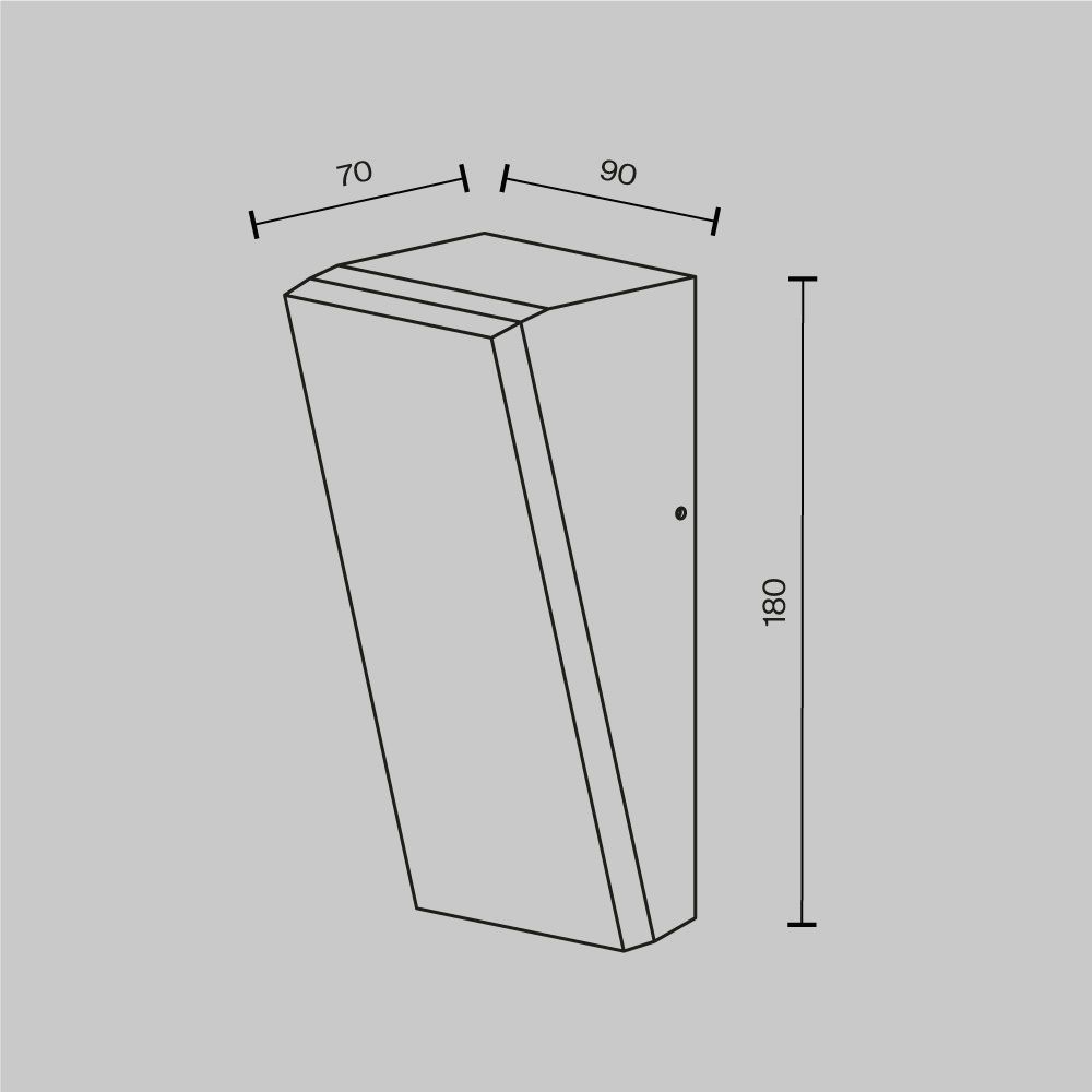 Aplica LED pentru exterior IP54 Brick Aplice