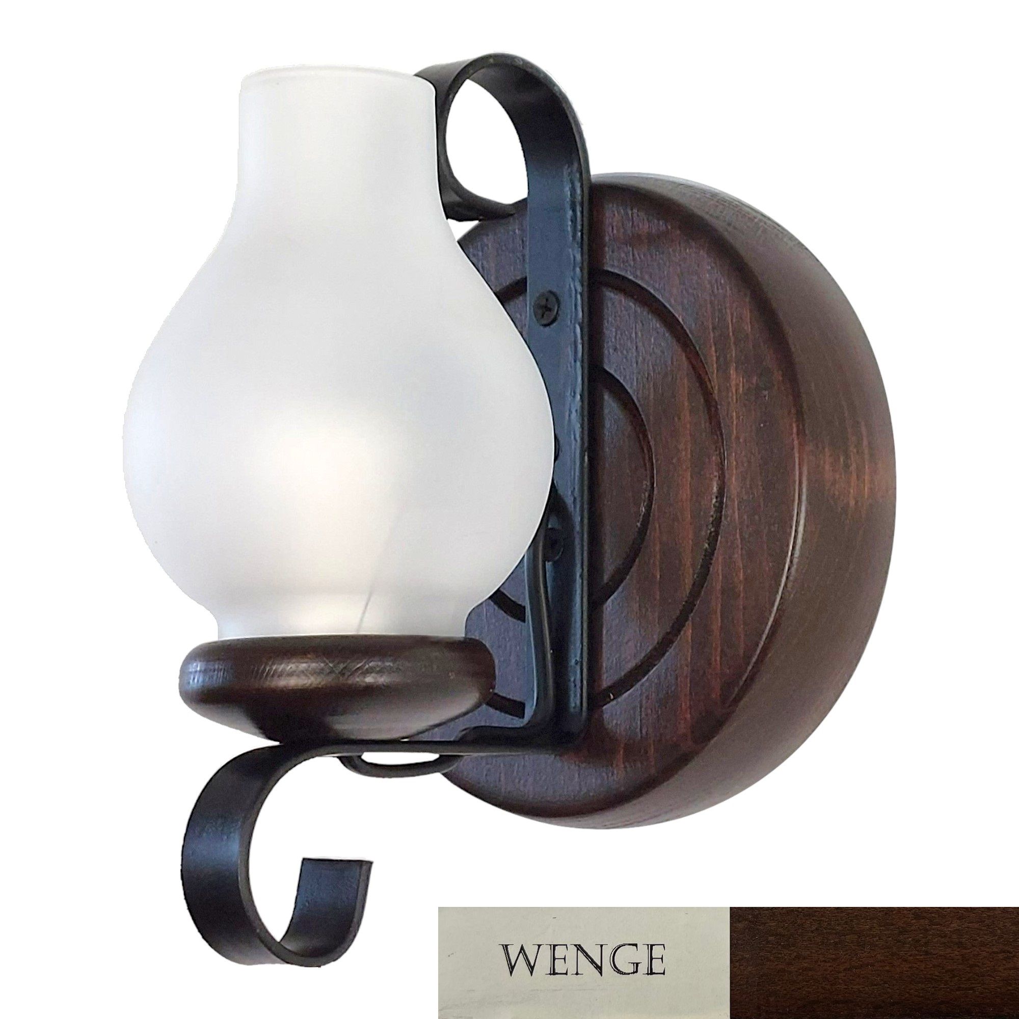 Aplica de perete rustica fabricata manual din lemn Roata