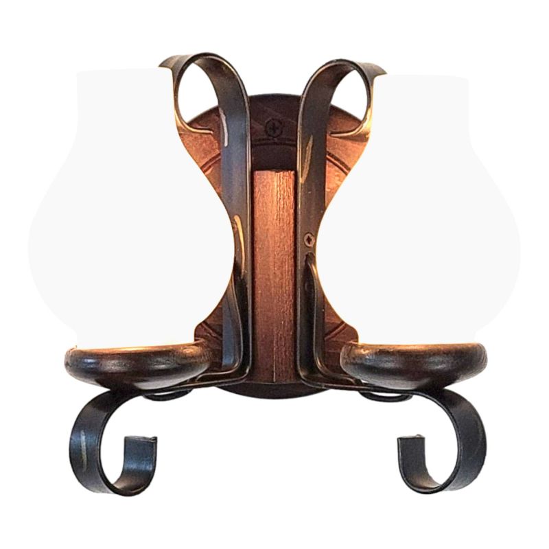 Aplica de perete rustica fabricata manual din lemn Roata