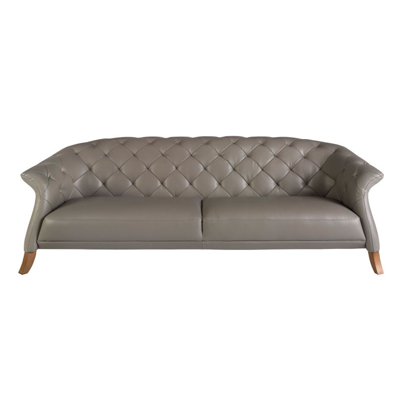 Canapea 3 locuri design LUX Chester Grey Leather