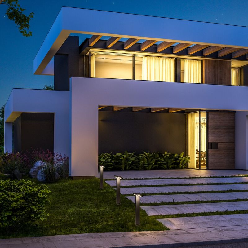 Stalp de exterior, terasa sau gradina IP54 LED Telde H-75cm Stalpi
