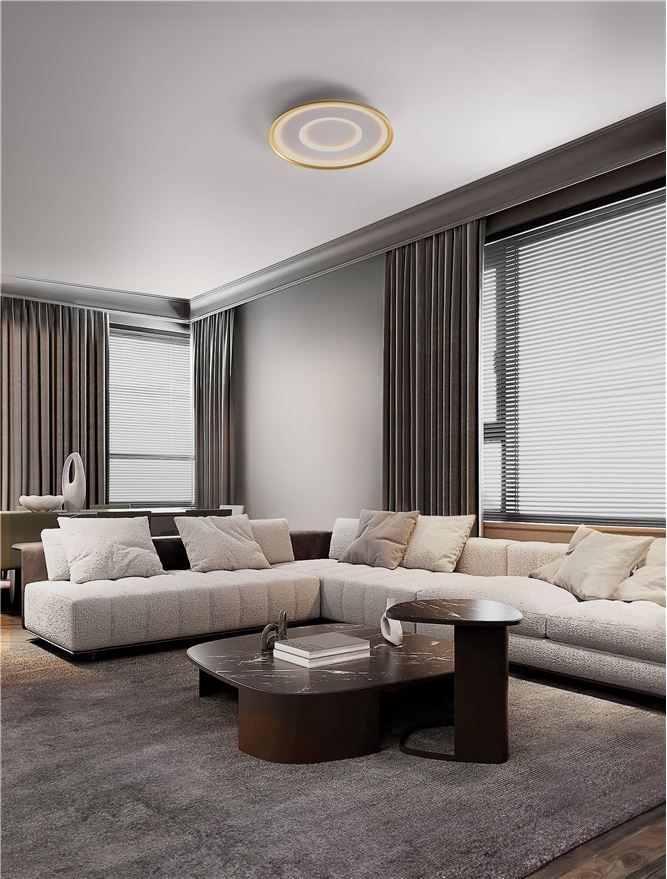 Plafoniera LED dimabila cu telecomanda FIGIN D-50cm